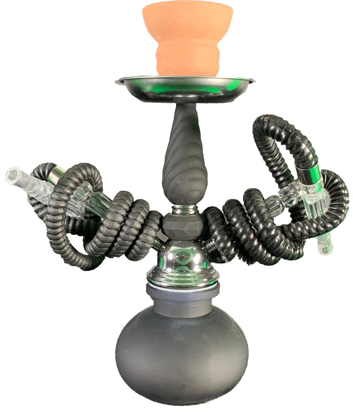 Sunlight Acrylic Two Hose Pumpkin Hookah — USHookahSupply